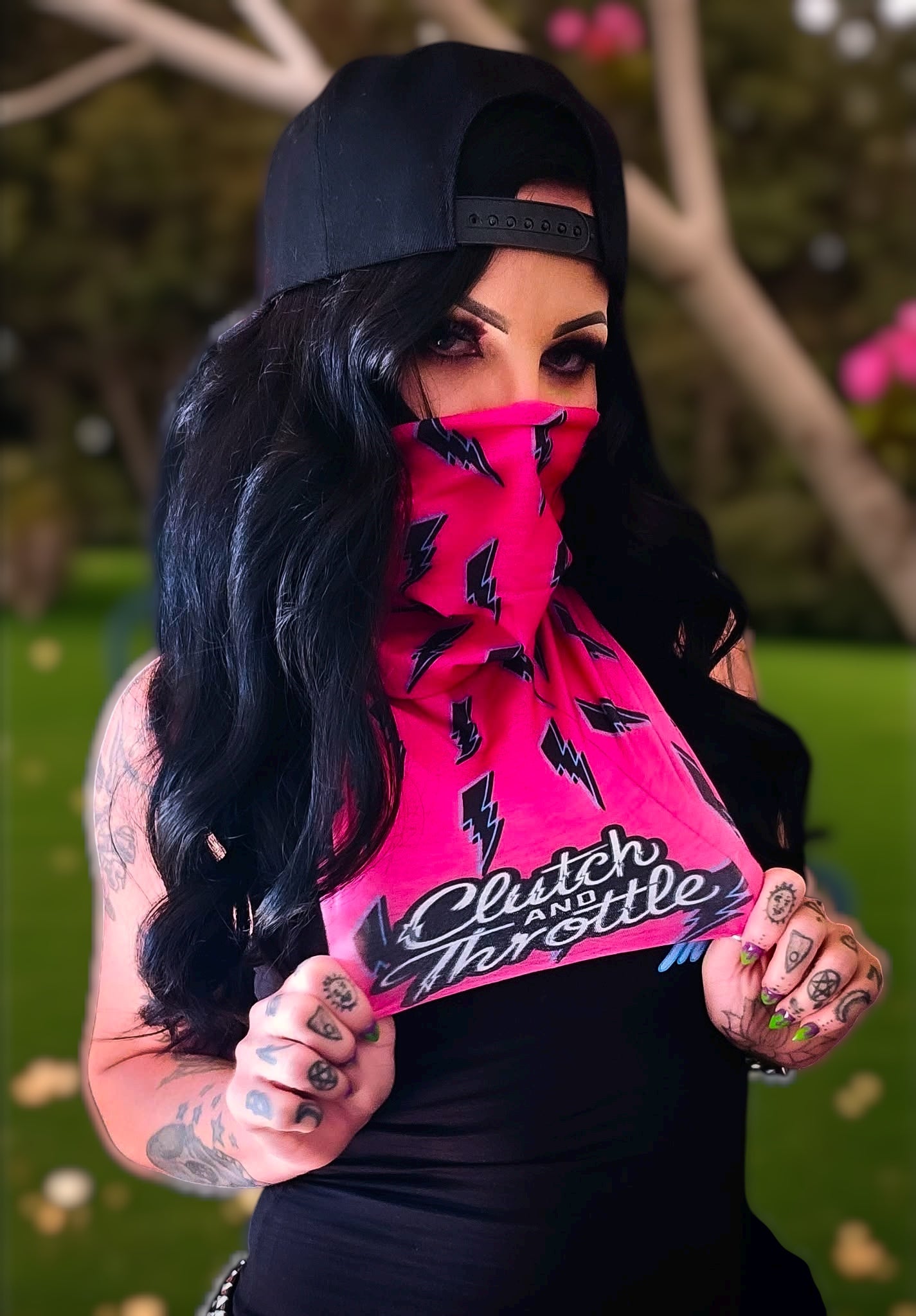The Elektric Neck Gaiter (Hot Pink) – Clutch and Throttle Gear Co.